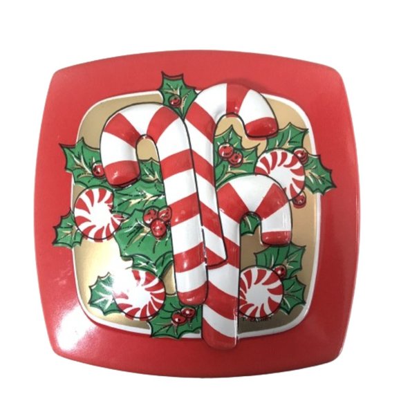 Vintage | Holiday | Vintage 8s Christmas Box With Lid 3d Candy Cane ...